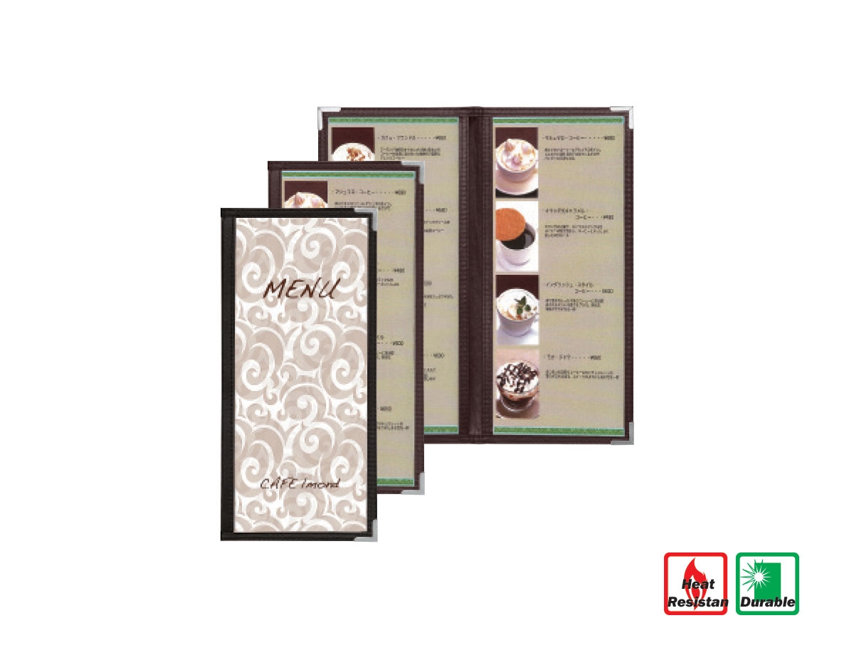 A4 Slim 4 Pages Clear Menu // ABW-4