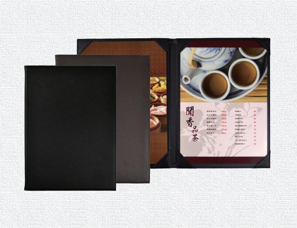 A4 4 pages menu covers // APU-101-TW