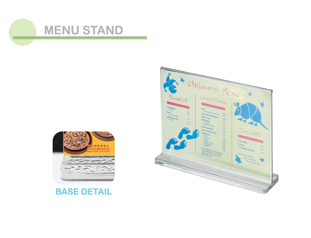 Stylish Table Menu Stands