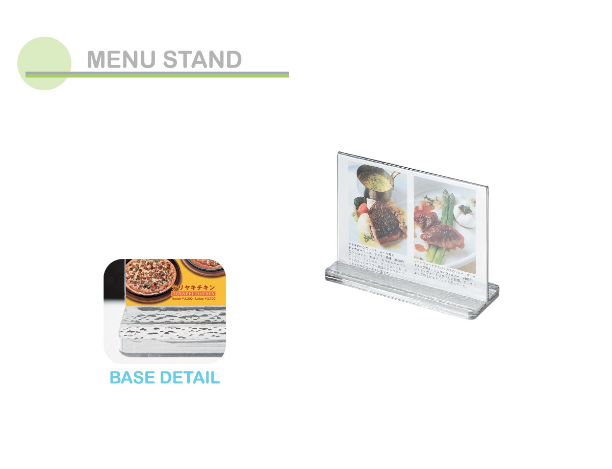 Stylish Table Menu Stands