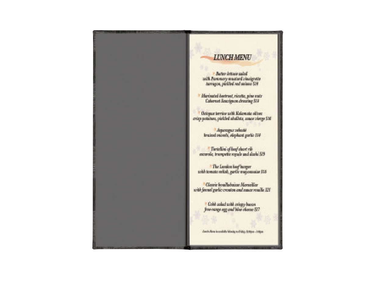 A4 Slimline Menu Covers // LS-114