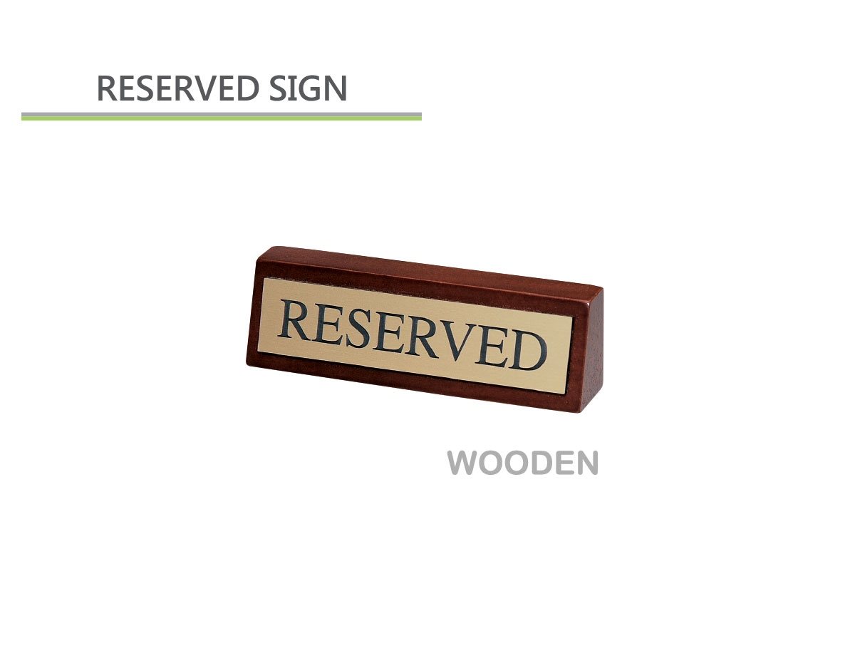 Reservation Table Sign // LU-1