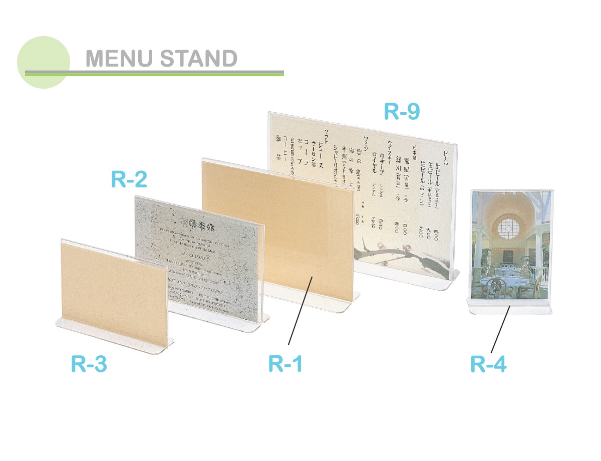 B5 Size Table Menu Stands // R-9