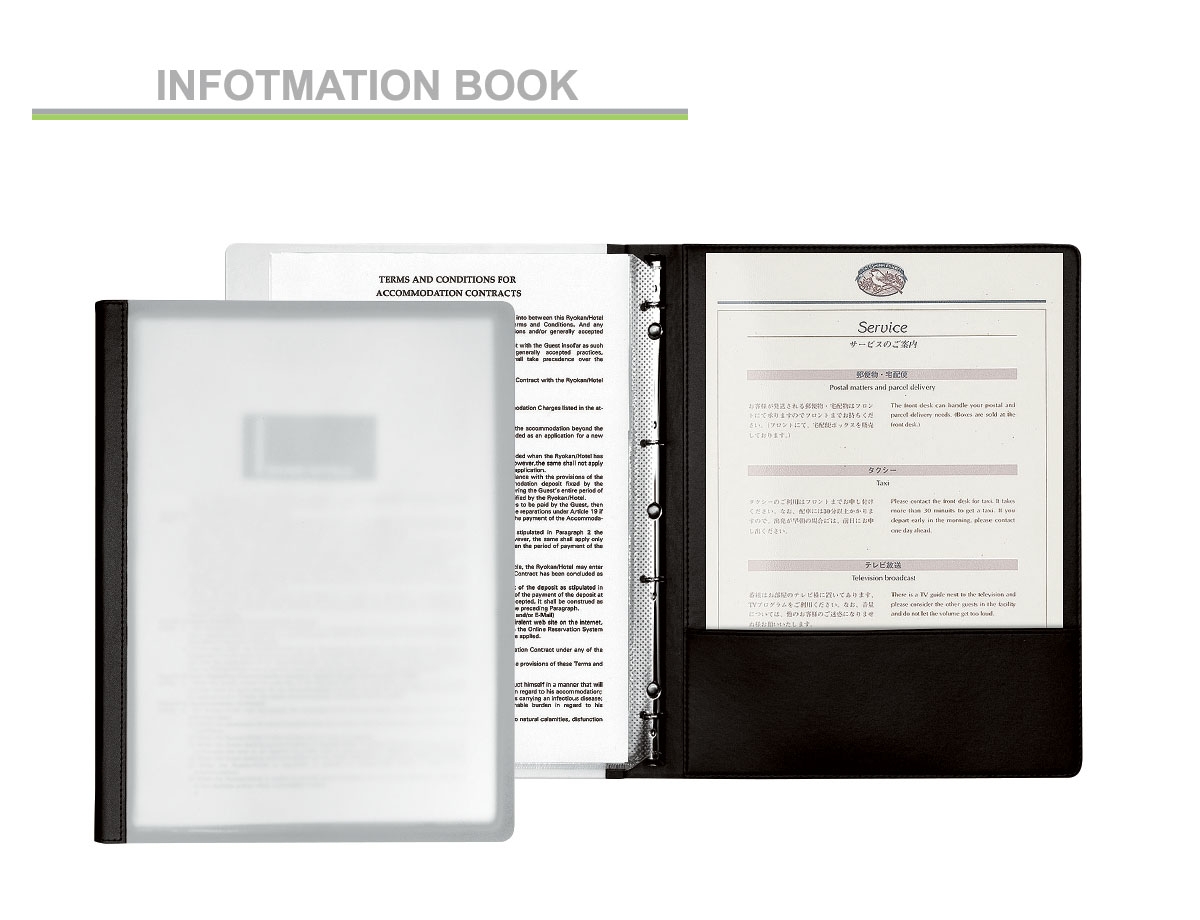 A4 INFORMATION BOOK COVERS // Slim-B-Acrylic