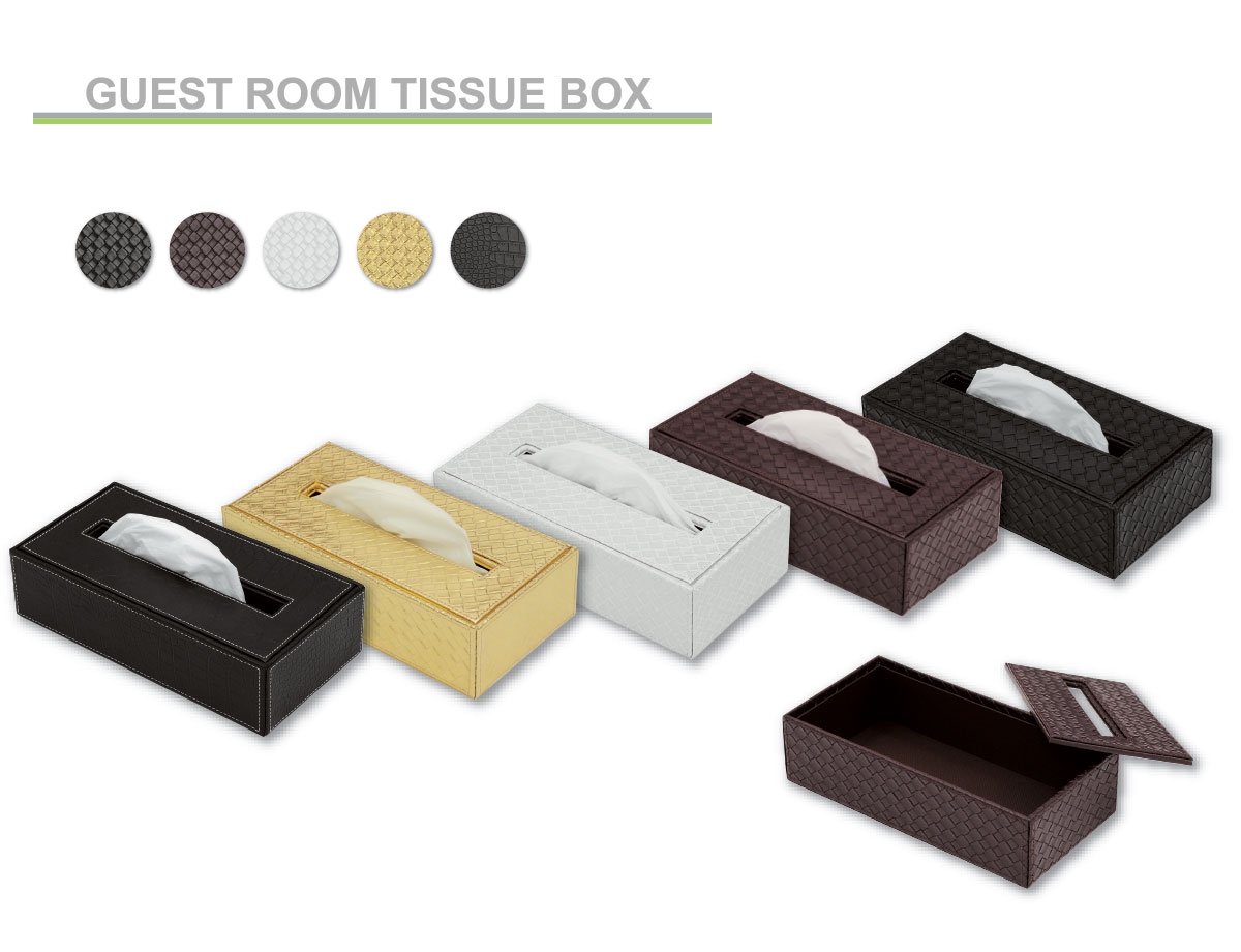Synthetic Leather Tissue Box // TM-B